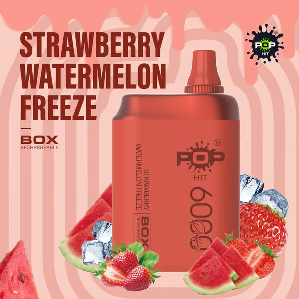Pop Hit Strawberry Watermelon Freeze - 6000 Puffs - CHASE MY CLOUD ...