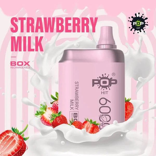 Pop Hit Strawberry Milk - 6000 Puffs - CHASE MY CLOUD – Chasemycloud