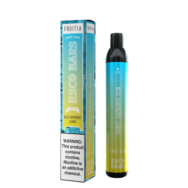 Fruitia Esco Bar Blue Raspberry Lemon - 2500 Puffs Disposable Vape ...