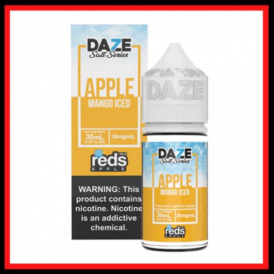 7 Daze Salt Reds Apple Mango Iced E-liquid In Pakistan – Chasemycloud