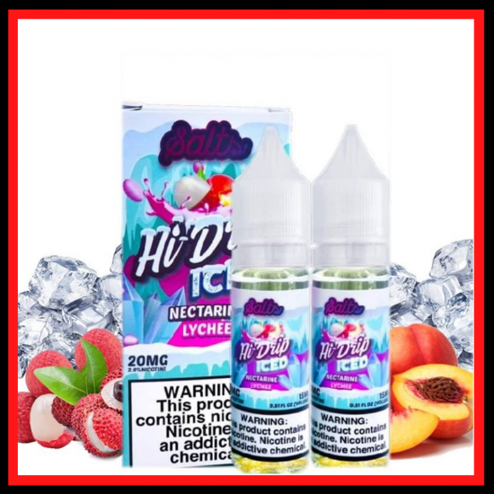 HI DRIP SALT NECTARINE LYCHEE ICED – Chasemycloud